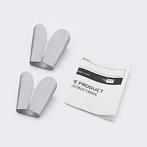 KES Kitchen Towel Hooks Self Adhesive Dish Towel Holder Hand Towel Hook Hanger Rustproof Stainless Steel Brushed Finish 2 Pack, AH7201-2-P2