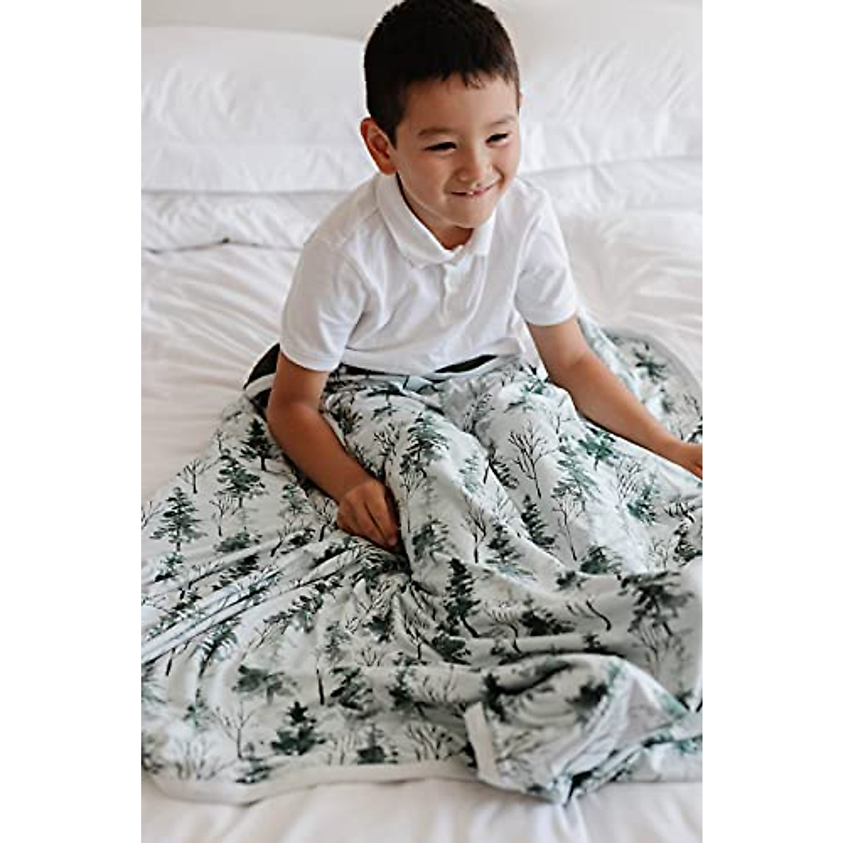 Pobi Baby Premium Baby Blanket, Soft Stretchy Quilt for Babies, Toddlers, Kids (Magical Woods)