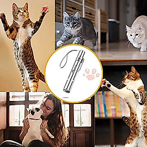 HEYPOMAX Laser Pointer, Red LED Light Pointer Cat Toys for Indoor Cats Dogs, Long Range 3 Modes Lazer Projection Playpen,USB Recharge