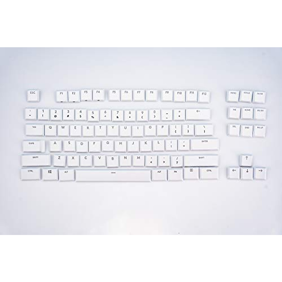luo Suitable Logitech G915TKL G915 G815 Keyboard keycaps,Replacement Keycaps Mechanical Gaming Keyboard (White 87 Keys only keycaps)