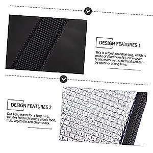 Hoement Portable Aluminum Aluminum Non-woven Fabric Black