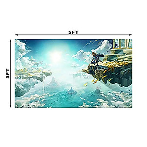 Game Anime Tears Tapestry Funny Video Game Theme Banner Decorations for Bedroom Room Dorm Wall Party Poster