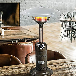 BALI OUTDOORS Portable Patio Heater, Outdoor Propane Table Top Heater, Bronze