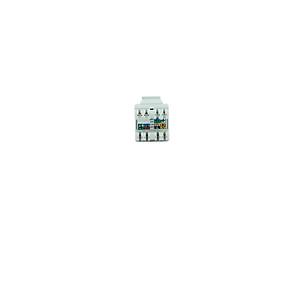 Legrand - OnQ Telephone Keystone Jack RJ25, 6P6C Insert, QuickConnect Universal Keystone Connector for Phone Connections, Rear Mount Snap-In Keystone Design, White, WP3473WH
