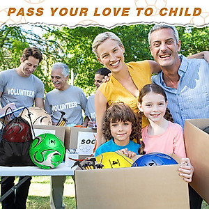 Ceenna 6 Pcs Soccer Ball Bulk with Pump Bag Machine Stitched Deflated Soccer for Outside Sports Training Game Practice(Stylish,Size 4)