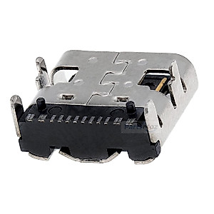 Rinbers Pack of 2 USB Type-C Charging Port Charger Socket Power Jack Replacement for Sony Playstation 5 DualSense PS5 Wireless Controller with Opening Tools