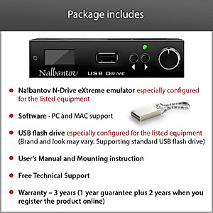 USB Emulator Nalbantov N-Drive eXtreme for Yamaha Disklavier MX100A, MX100B, MX101R, MX100MR, MX100M, MX300MR