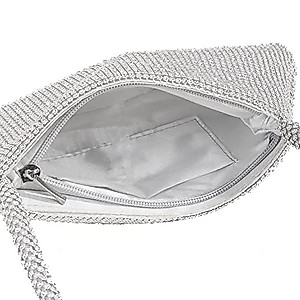 Jiechengjophoo Rhinestone Clutch Purses for Women Bling handbag Crystal Evening Bag