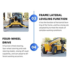 Electric Hydraulic Pallet Telescopic arm Forklift Lifting Stacker - 1000kg, 1500kg, 2000kg Capacity Reach Stacker for Efficient Material Handling