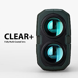 Gogogo Sport Vpro Green Hunting Rangefinder -1200 Yards Laser Range Finder for Hunting and Golf with Speed, Slope, Scan and Normal Measurements - Rechargeable - with USB Cable (1200 Yard)