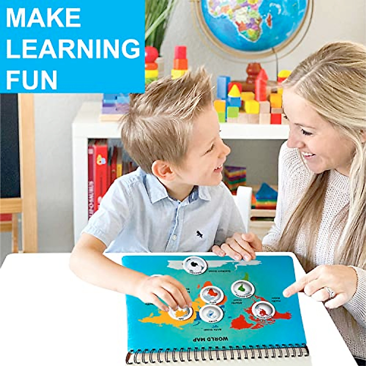 Montessori Busy Book for Toddlers - Preschool Learning Activities for Kids - Montessori Toys - Travel Activity - Toddler Learning & Educational Toys - Autism Sensory Books - Kindergarten Learning