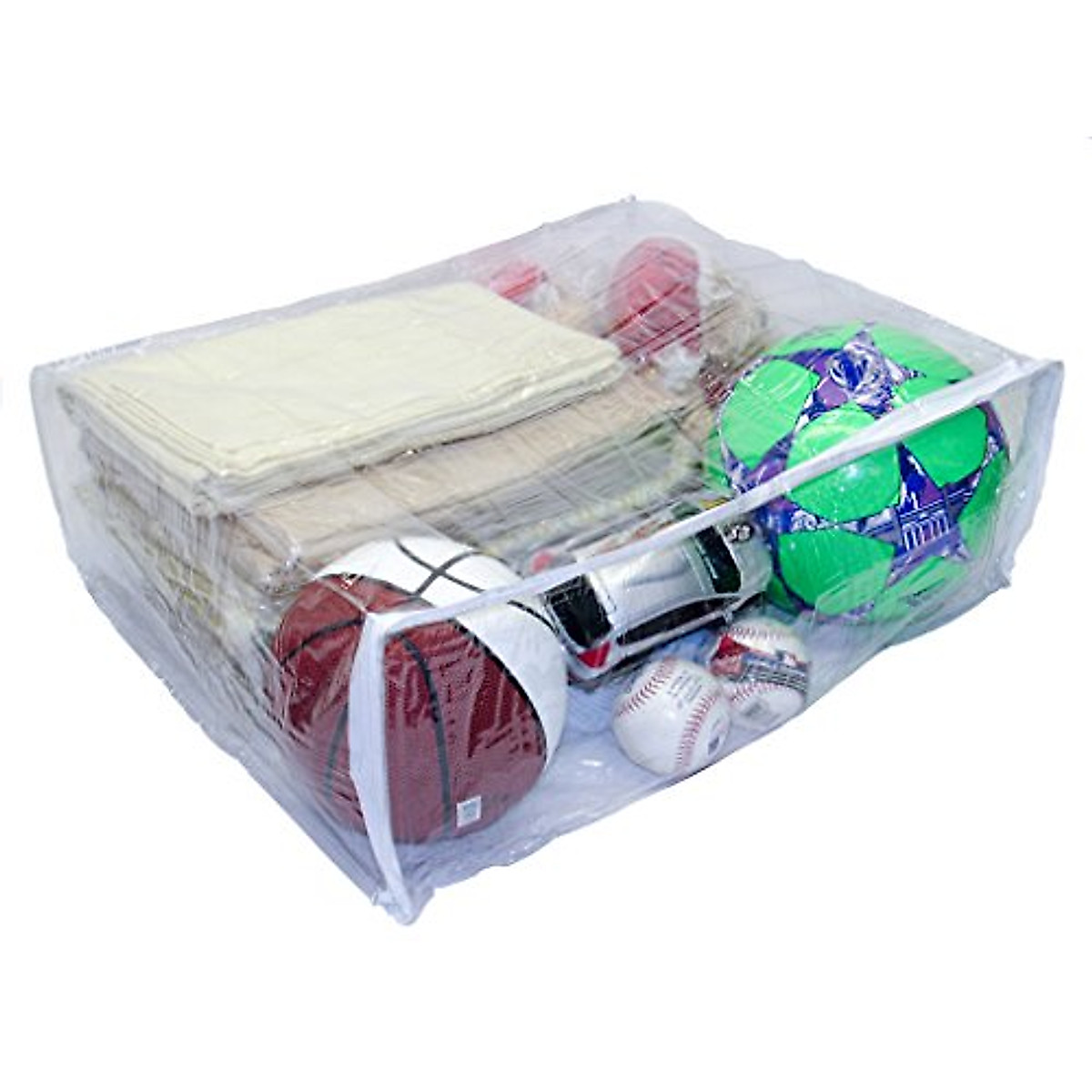 Oreh Homewares X-Large Heavy Duty Vinyl Zippered Closet Storage Bags (Clear) for Sweaters, Blankets, Comforters, Bedding Sets and Much More! 10-Pack