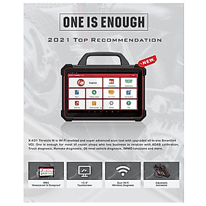 Launch Tech US Version X-431 Torque III Professional Automotive Code Assist Scan Tools, OBD2 Scanner 10.1”inch touch screen Full System Car Diagnostic Scan Tool, Free Update (301190720)