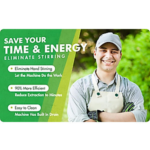 BUBBLEBAGDUDE Bubble Bags Machine 5 Gallon 220 Micron Zipper Bag w/ 110 Volts Mini Washer Set - Herbal Ice Bubble Bag Essence Extractor Kit - Plant & Herb Extraction Bags - 2 String Locking System