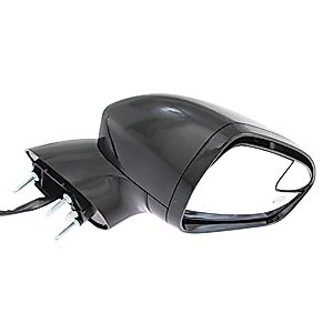 Kool Vue Passenger Side Power Heated Mirror for Ford Fusion 2013-2014 With Signal Light, Spotter Glass & Puddle Lamp; Without Memory Paintable