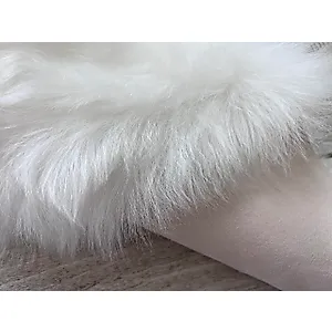 LAMBZY Bear Skin Rug Super Soft Fluffy Faux Fur for Bedroom Floor Sofa Living Room High-Density Plush Shaggy Carpet Sofa Cover Bedside Sheepskin Rug (2'x3', White)