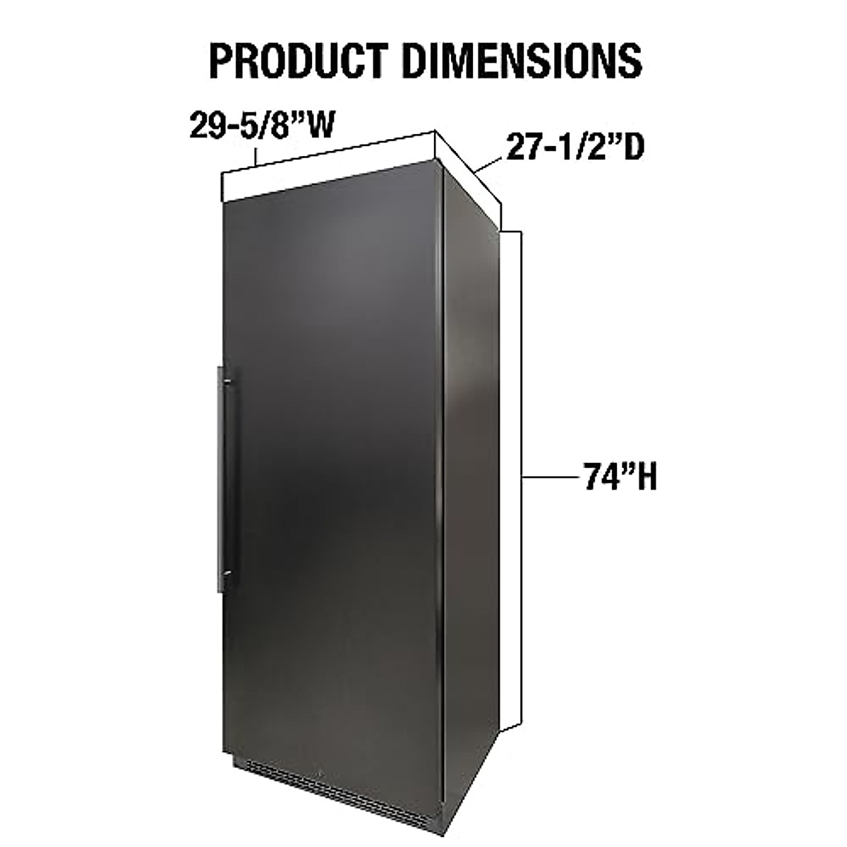 DUURA Elite DE3000WCGWB-R Wine Cooler Refrigerator Dual Zone 300 Bottle Capacity, Freestanding Design, Adjustable Temperature Control, Right Hinge, 30-Inch, Black