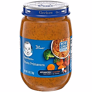 Gerber Purees 3rd Foods Primavera Pasta, 6 Oz