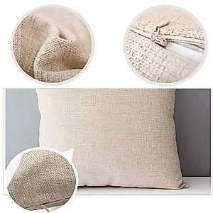 Easternproject Santa’s Favorite Ho Christmas Throw Pillow Covers 18x18 Inch Black White Snowflake Xmas Tree Winter Holiday Farmhouse Decoration Pillow Cases Cotton Linen Cushion Cover