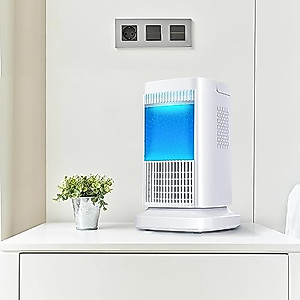 JOYENERGY Portable Air Conditioner Fan, Innovative Semiconductor Refrigeration, Personal Air Cooler Fan with 4 Wind Speeds, Desk Cooling Fan for Home, Travel and Office