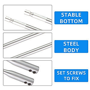 ERGAOBOY 2 Pcs 6" & 12" Dril Bit Extension with Hex Wrench Kit,Fit for 1/4 Wood Spade Drill Bit