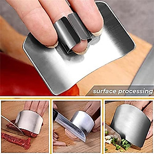 Finger Protector for Cutting Food,Finger Guards for Cutting,Stainless Steel Finger Guards for Cutting,Stainless Steel Finger Guard,Finger Guard for Cutting Vegetables,Stainless Steel Finger Protector