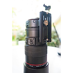 Colorado Tripod Arca Plates 85mm Universal Arca Swiss Quick Release Plate for Tripod Ball Head with Hand-Adjustable Stainless Steel Screw & Removable Rear Stopper - Black Color