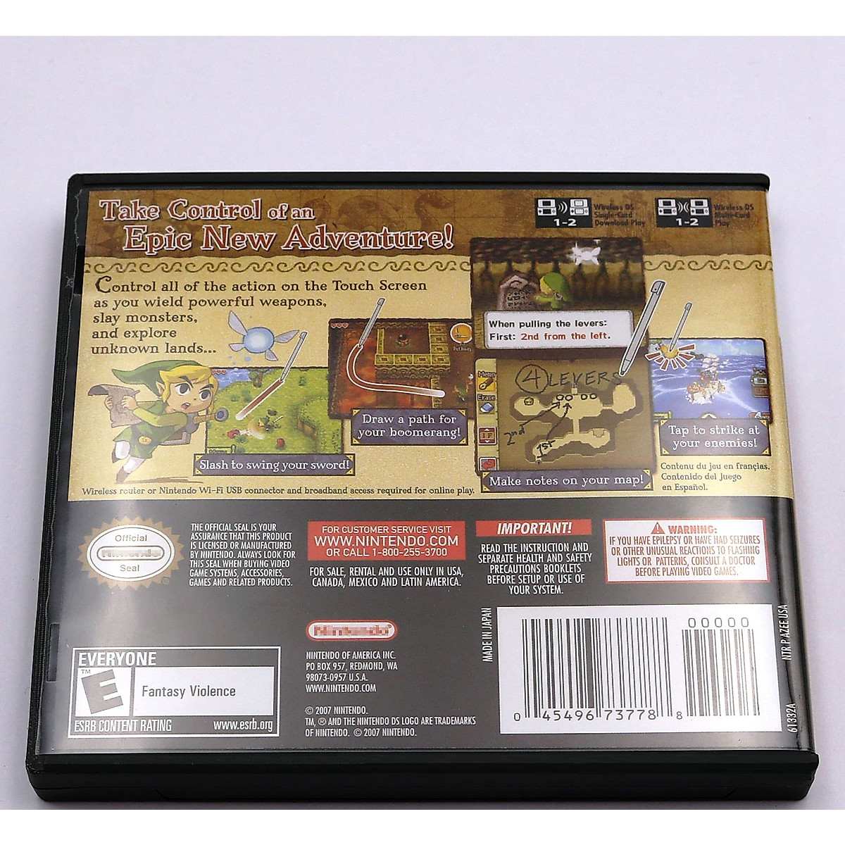 The Legend of Zelda: Phantom Hourglass Version Games Card Cartridge Compatible with NDS/2DS/3DS/DSI/2DSXL/3DSXL (Reproduction Version)