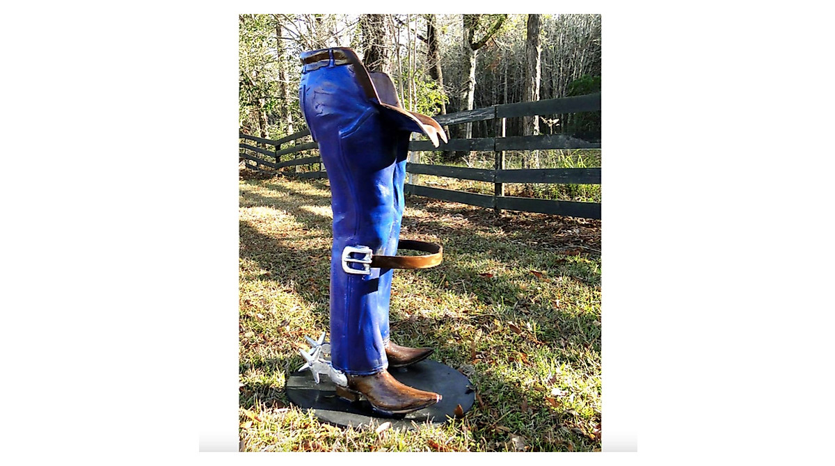 The King's Bay Pair of Cowboy Bar Stools with Jeans and Boots — 🛍️ The ...