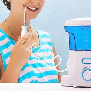 BBTO Oral Hygiene Accessories Standard Water Hose Plastic Handle with Water Flosser Replacement Jet Tip, Compatible with Waterpik Oral Irrigator WP-100 WP-300 WP-660 WP-900 (4 Pieces)