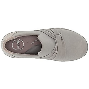 BZees Women's Glimmer Slip-Ons Loafer, Silver Smoke Shimmer, 6.5 Wide