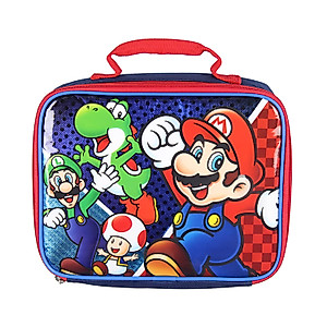 Super Mario Luigi Toad Yoshi Insulated Lunch Box Soft Kit Cooler