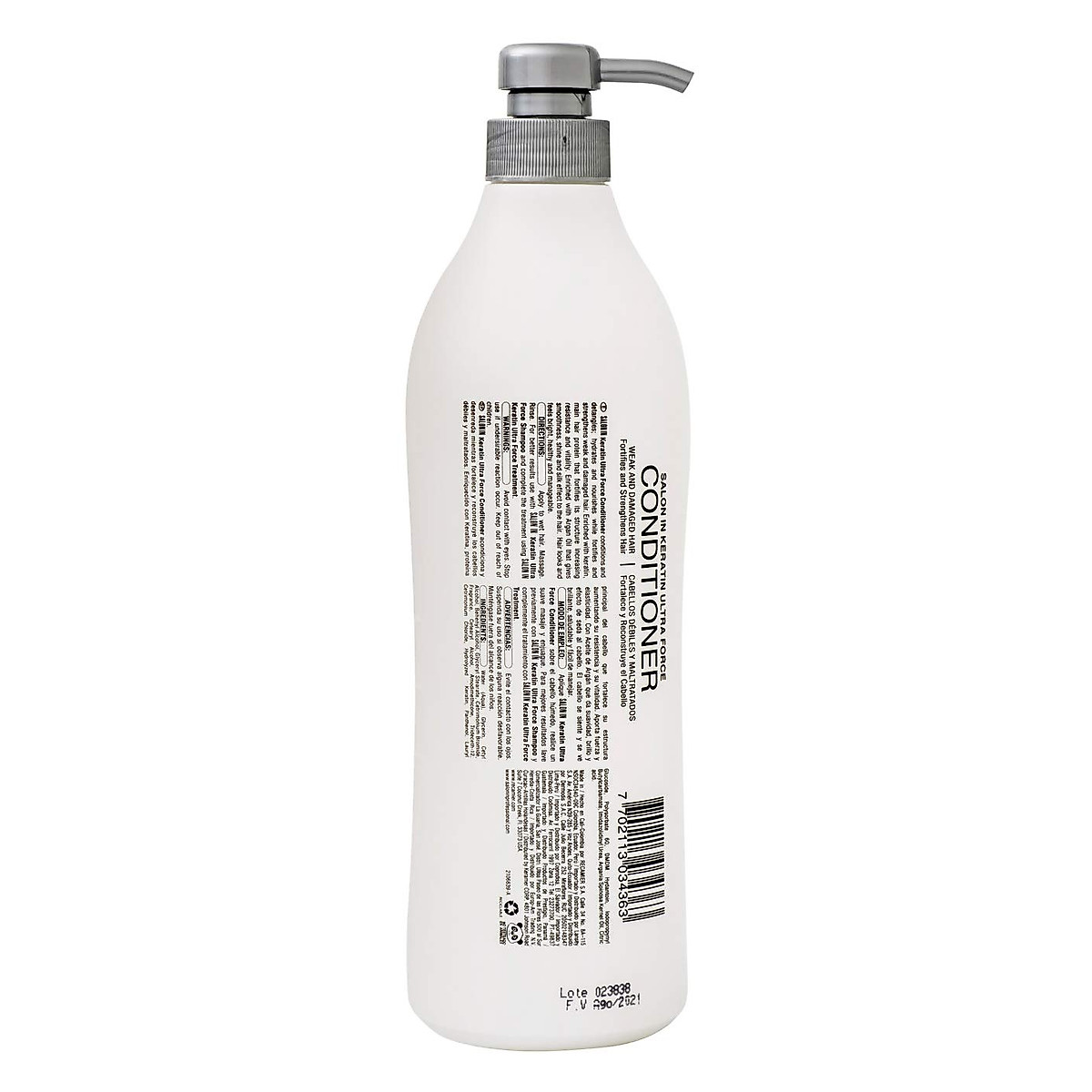 Recamier Professional Salon In +Pro Keratin Ultra Force Hair Conditioner 33.8oz - Acondicionador con Keratina para el Cabello Debil y Maltratado