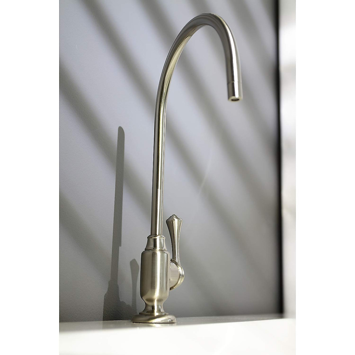 Kingston Brass KS5198BL Vintage Water Filtration Faucet, Brushed Nickel,11.13 x 6.94 x 5.81