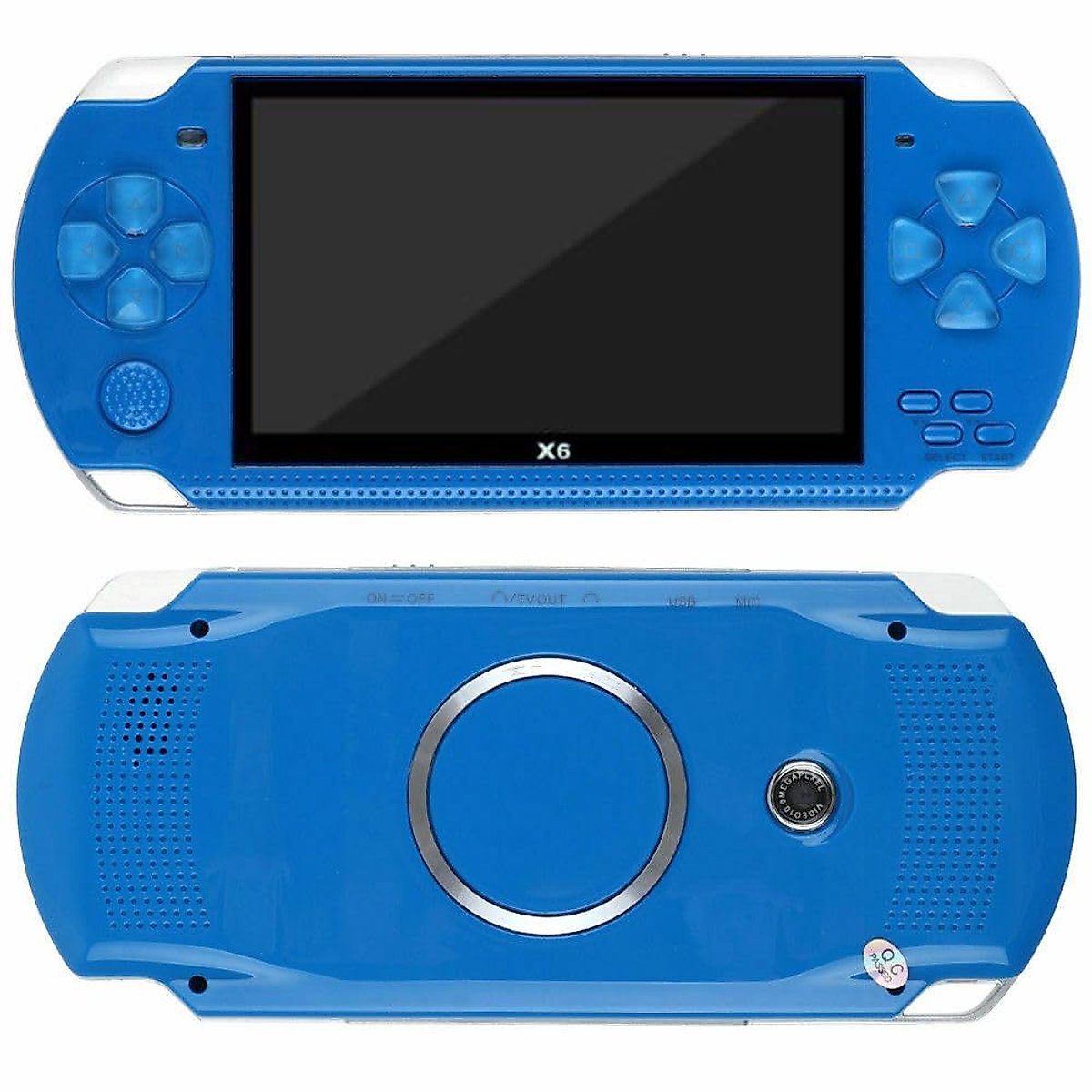 IZENGATE Blue Color X6 8GB 128-bit 10000+ Games 4.3inch Retro Handheld Video Game Console Support Music Video with Camera, Toy, Toys, Game, Game Player