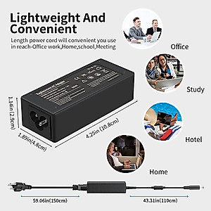 65W&45W Adapter for Dell Laptop Charger Replacement for Dell Inspiron 13 14 15 17,3583 5566 5559 3585 5593 5567 3590 5555 5570 Dell Latitude 3310 3410 3420 3490 3500 3510 3590 Power Supply Cord