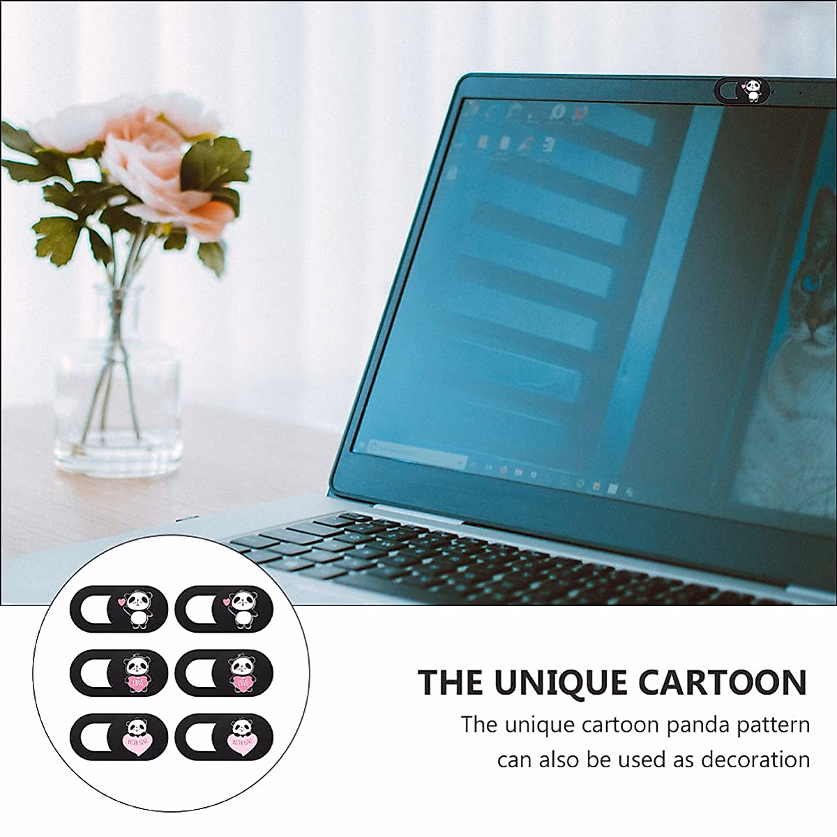 SOLUSTRE 6 Pcs Cover Webcam Cover Slide Laptop Slide Blocker Tablet Notebook Webcam Cover Laptop Lens Cap Privacy Webcam Covers Computer Tablet Stoppers Abs Peeping