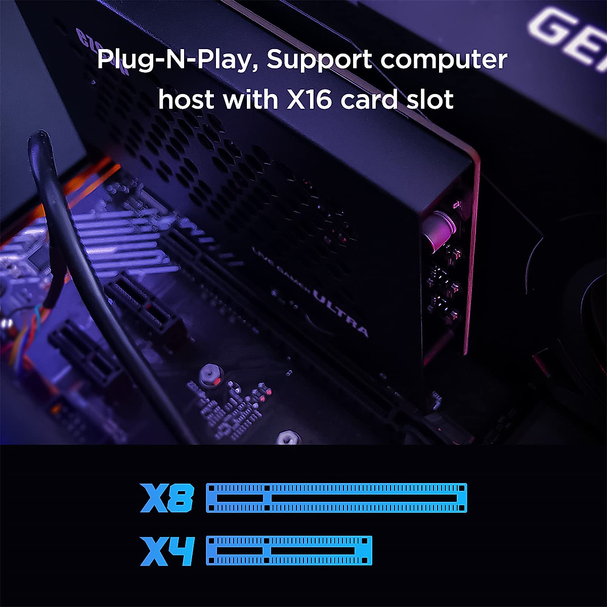 MYPIN Game Capture Card, HDMI PCI-E 4K 30fps Record & Live Stream from Gaming Systems, Camcorders, DSLRs,Support Zero Delay HDMI Loop-Out