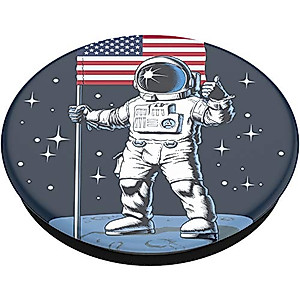 PopSockets: PopGrip with Swappable Top for Phones and Tablets - Man on The Moon