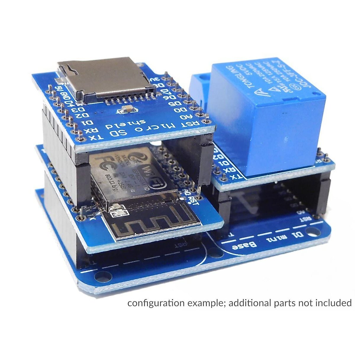 CANADUINO® 3 x WEMOS D1 Mini Compatible ESP8266 Dual Base