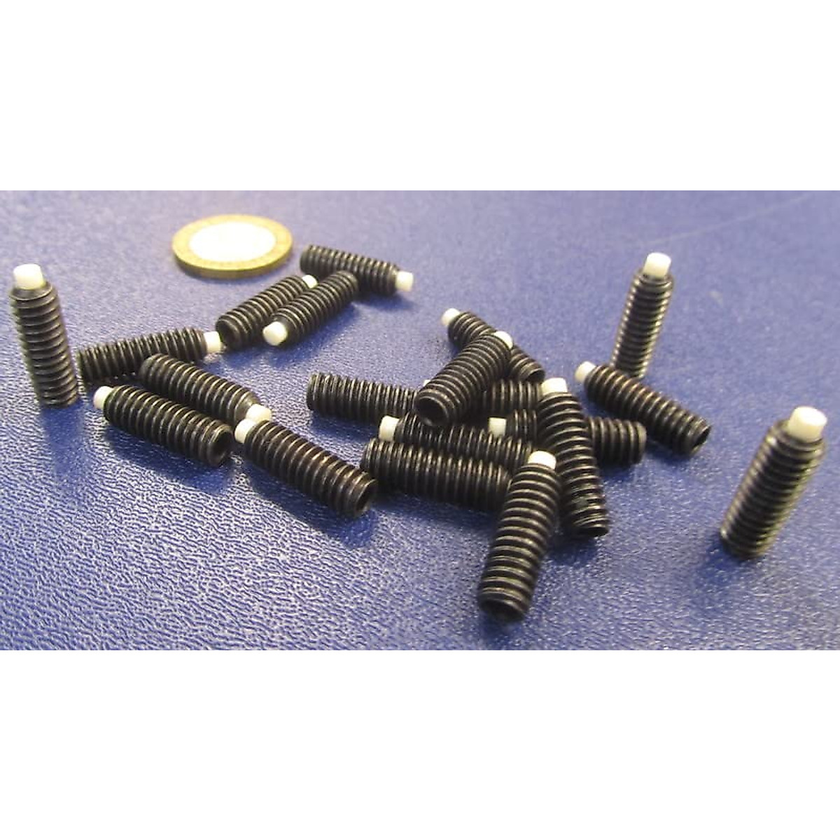 Black Oxide Steel Nylon Tip Set Screw 1/4"-20 x .750" Thread Length 20 pcs