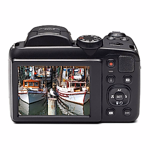 Kodak PIXPRO AZ252 Astro Zoom 16MP Digital Camera (Black) Bundle with 32GB SD Card and Case (3 Items)