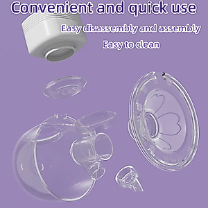 2 Pcs Wearable Breast Pump, 4 Modes & 9 Levels Electric Breast Pump, Portable Hands-Free Fully Automatic Breast Pump, LED Touch Screen Easy to Carry and Clean
