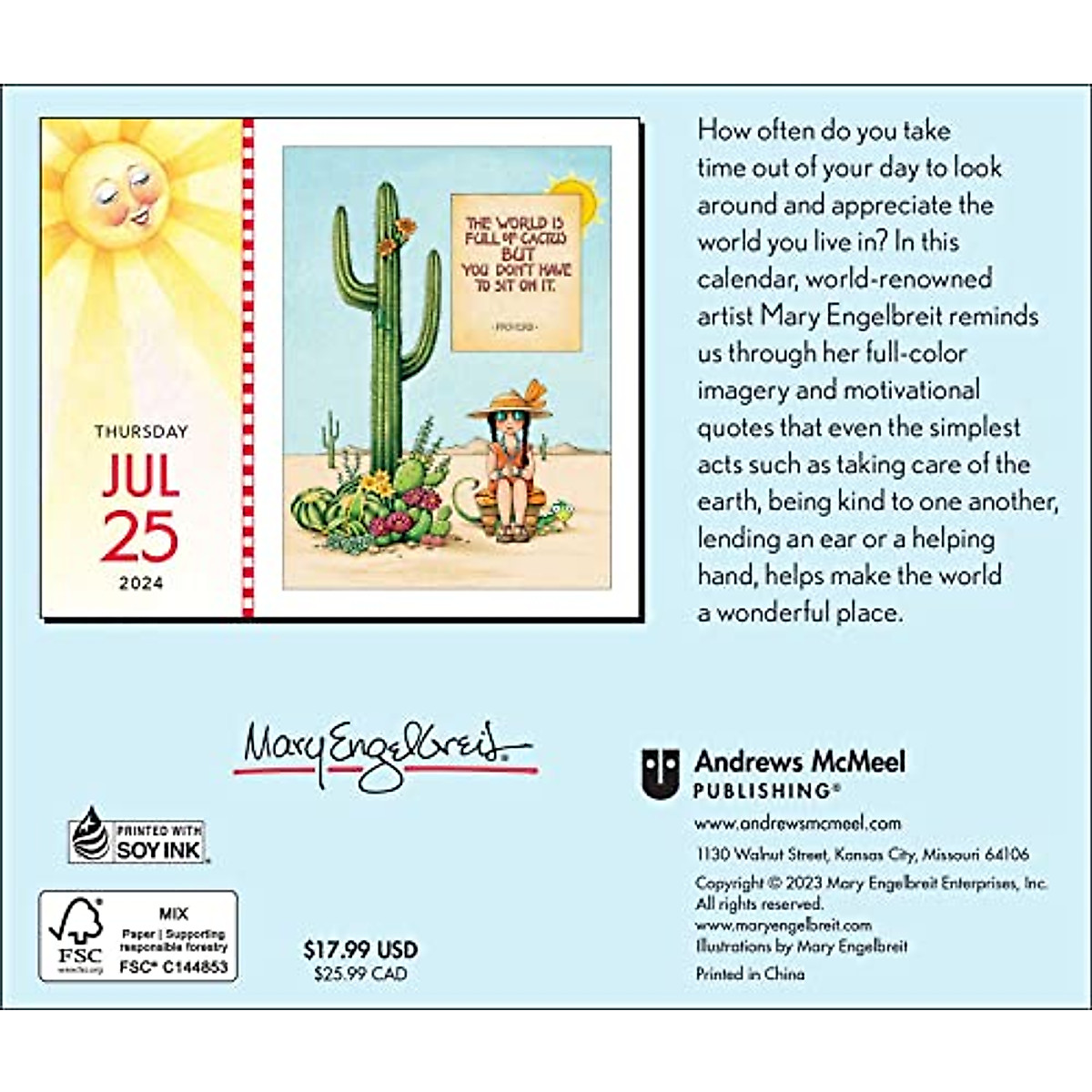 Mary Engelbreit's 2024 Day-to-Day Calendar: What a Wonderful World