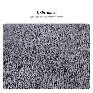 Kelendle 16 Inch Plush Dog Bed Mat Warm Fluffy Round Puppy Crate Pad with Anti-Slip Waterproof Bottom Soft Comfy Pet Kennel Mat for Small and Medium Dogs Sleeping(Claret)