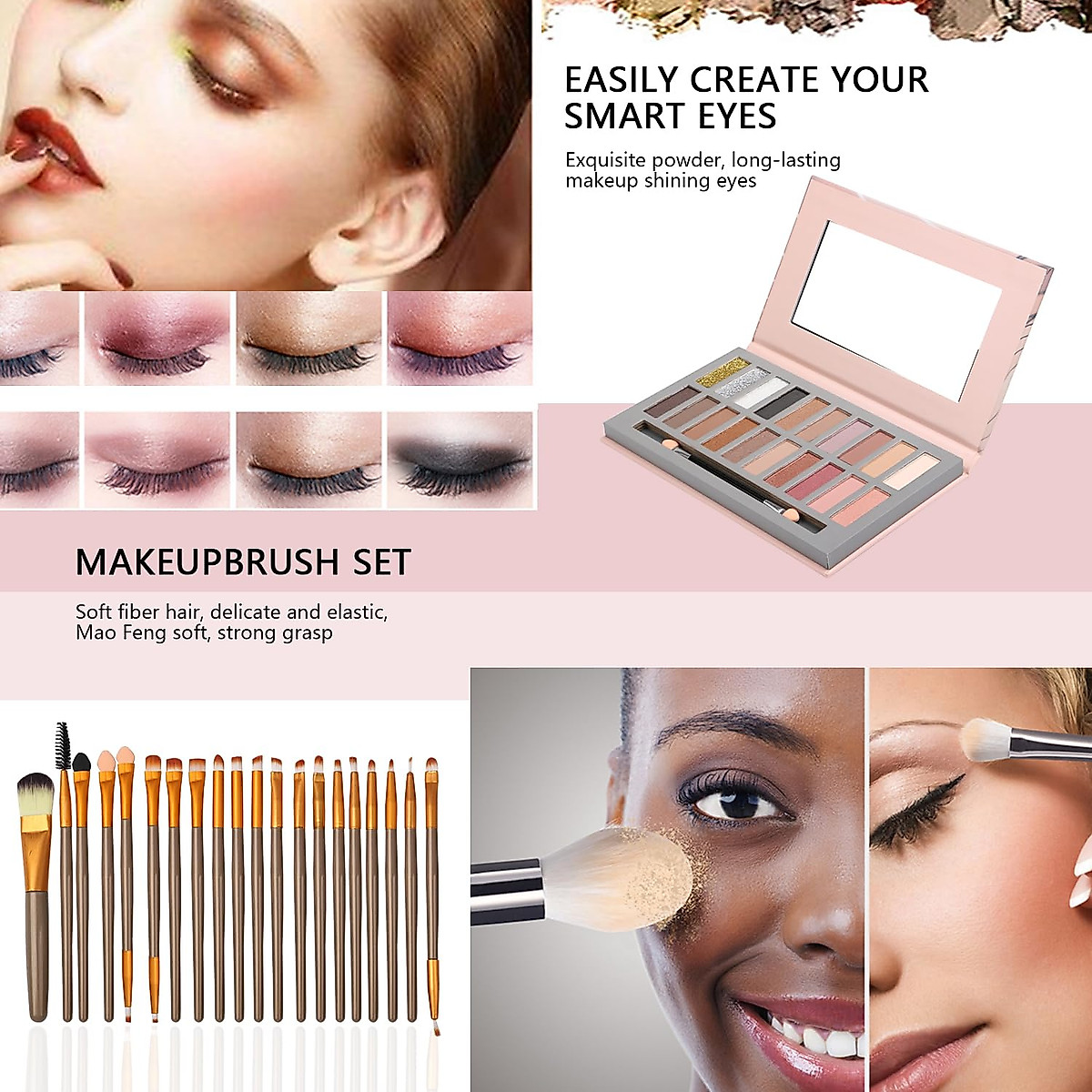KARUIZI Makeup Kit All-in-one Makeup Gift Set for Women Full Kit(20 colors set)