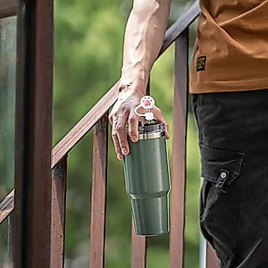 Oddyami 10Pcs 10mm Straw Cover Toppers for Stanley 30&40 Oz Tumbler Cups, Cute Straw Covers Cap for Stanley Cup, Silicone Daisy Drinking Straw Tips Lids Protectors for Stanley Cups Accessories