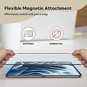 EIP Paperfeel Magnetic Screen Protector Compatible with iPad 9/8/7 (10.2-Inch, 2021/2020/2019 Model, 9th/8th/7th Generation), Anti-Glare, Easy Install, Detach and Clean, Draw and Sketch Like on Paper
