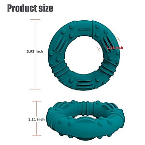 GUCHO Updated Ultra Durable Dog Chew Toys for Aggressive Chewers Nearly Indestructible Natural Rubber Dog Toys - Tough Strong Dog Teething Toys for Medium Small Dogs