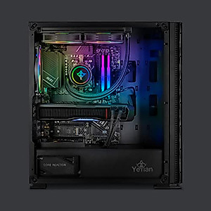 YEYIAN Gaming Computer Yari II- AMD Ryzen 7 7800X3D, AMD RX7900 XTX Gaming PC Desktop, 1TB NVMe SSD, 32GB DDR5 5200MHz RAM, Liquid Cooled, Win 11 Home, USB-C 3.2, WiFi 6, 850W PSU